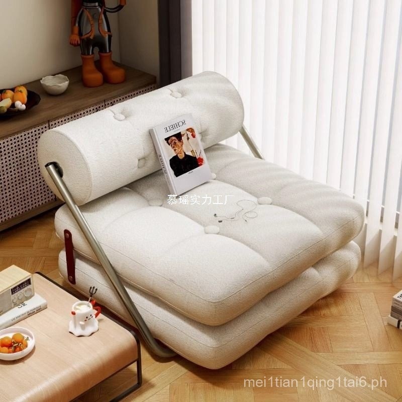 Small Apartment Foldable Dual-use Nap Sofa Bed Bedroom Reclining ...