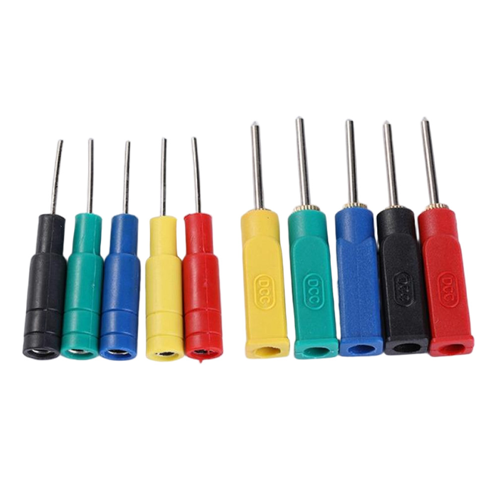 5PCS 5A/10A 1mm/2mm Pin Plug to 4mm Banana Jack for Testing Banana Plug ...