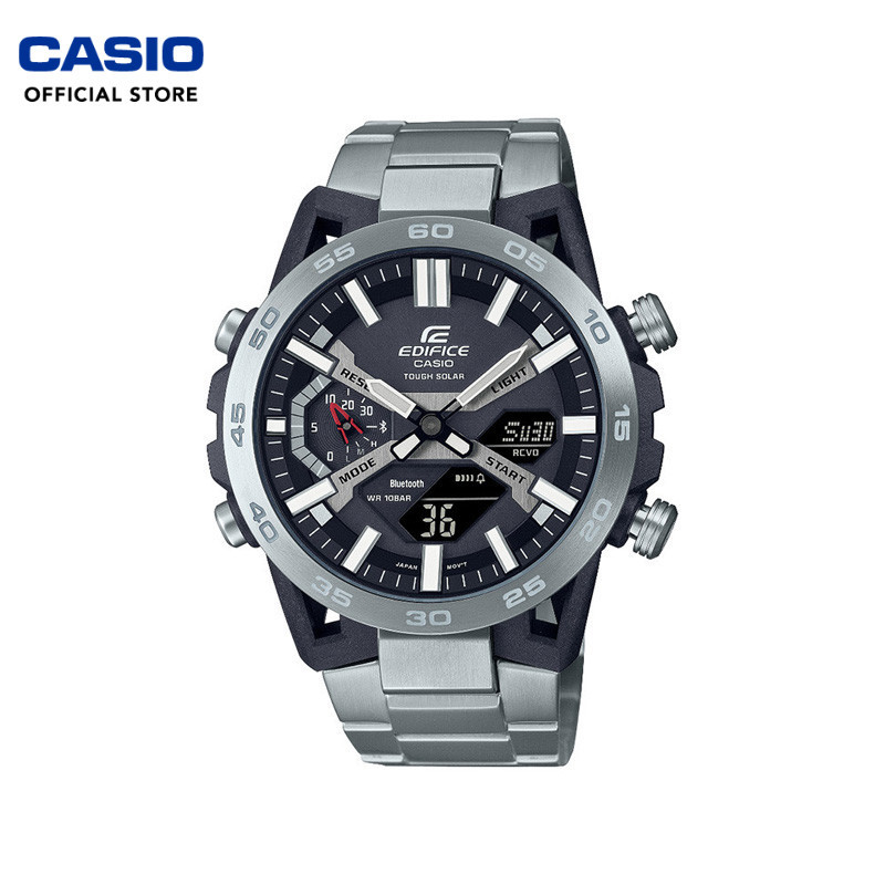 Casio Edifice (ECB-2000D-1ADF) Silver Stainless Steel Strap 100 Meter ...