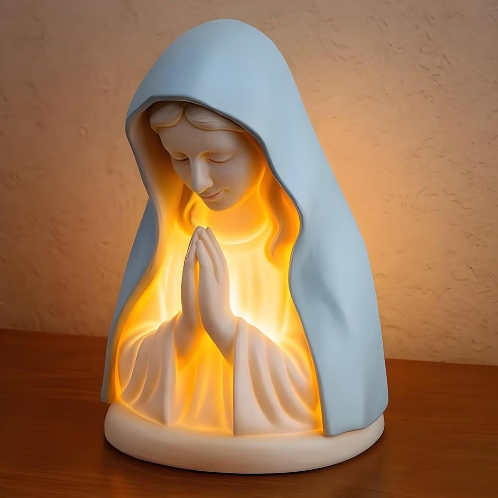 Madonna In Blue Nightlight By Catholic Companynull