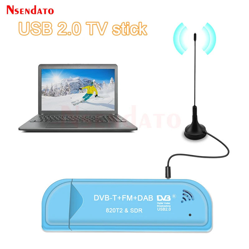 Digital RTL2832U & R820T2 USB2.0 Smart DVB-T SDR TV Stick Tuner DVB-T ...
