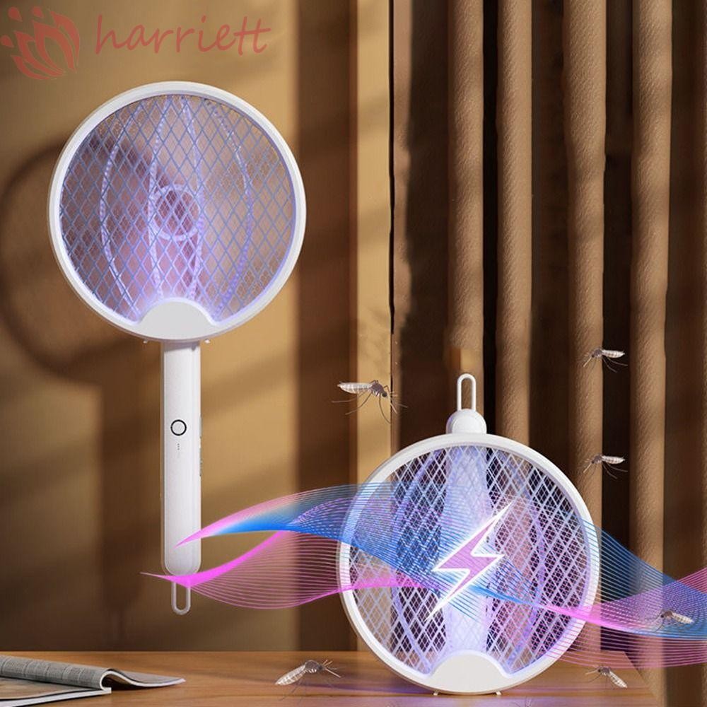 HARRIETT Foldable Electric Mosquito Swatter, Plastic Handheld Electric ...