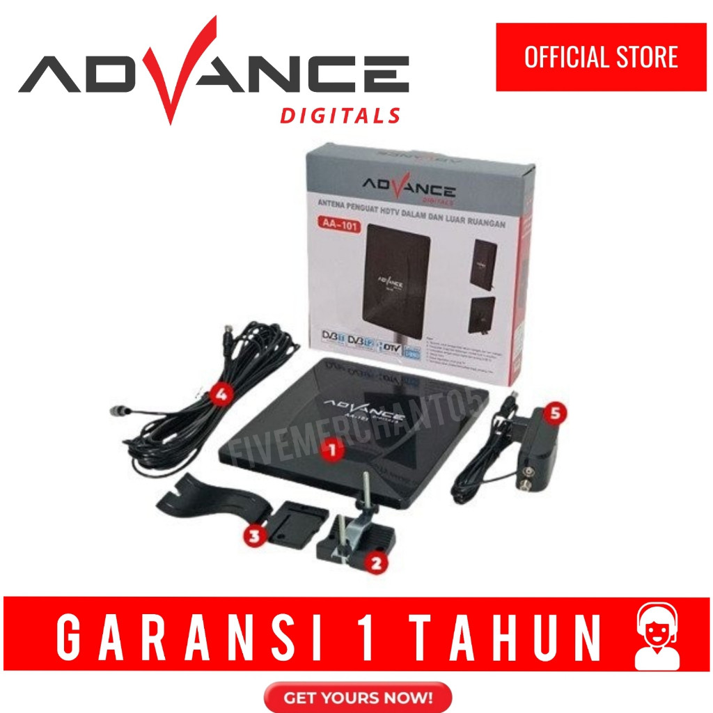 Advance AA 101 Indoor Outdoor Digital Analog Antenna with SNI Warranty ...