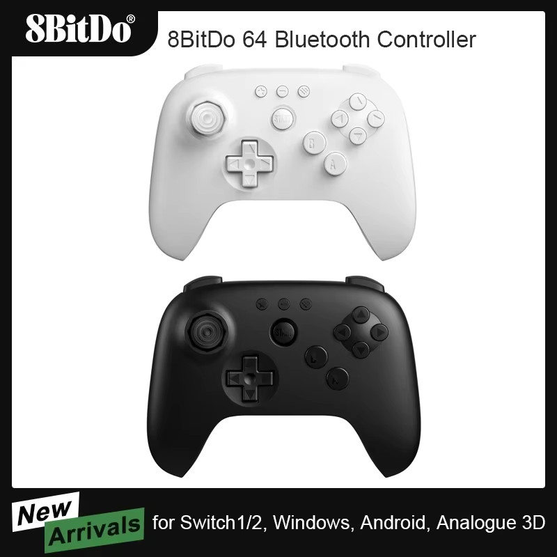 8BitDo N64 Bluetooth Controller for Analogue 3D Switch 2 Gaming ...