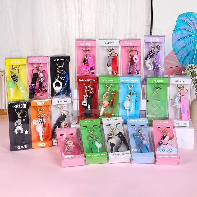 Kpop Idol Stay Kids Light Stick charm keyring Three Dimensional Soft ...