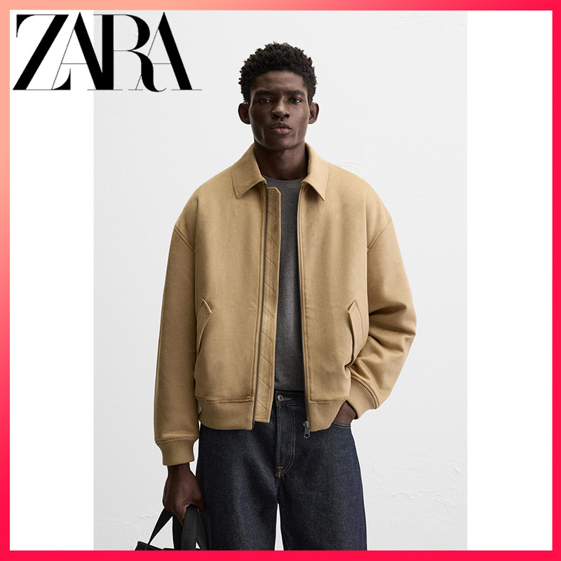 ZARA 25 Autumn new men's wear multi-color suede texture loose lapel ...
