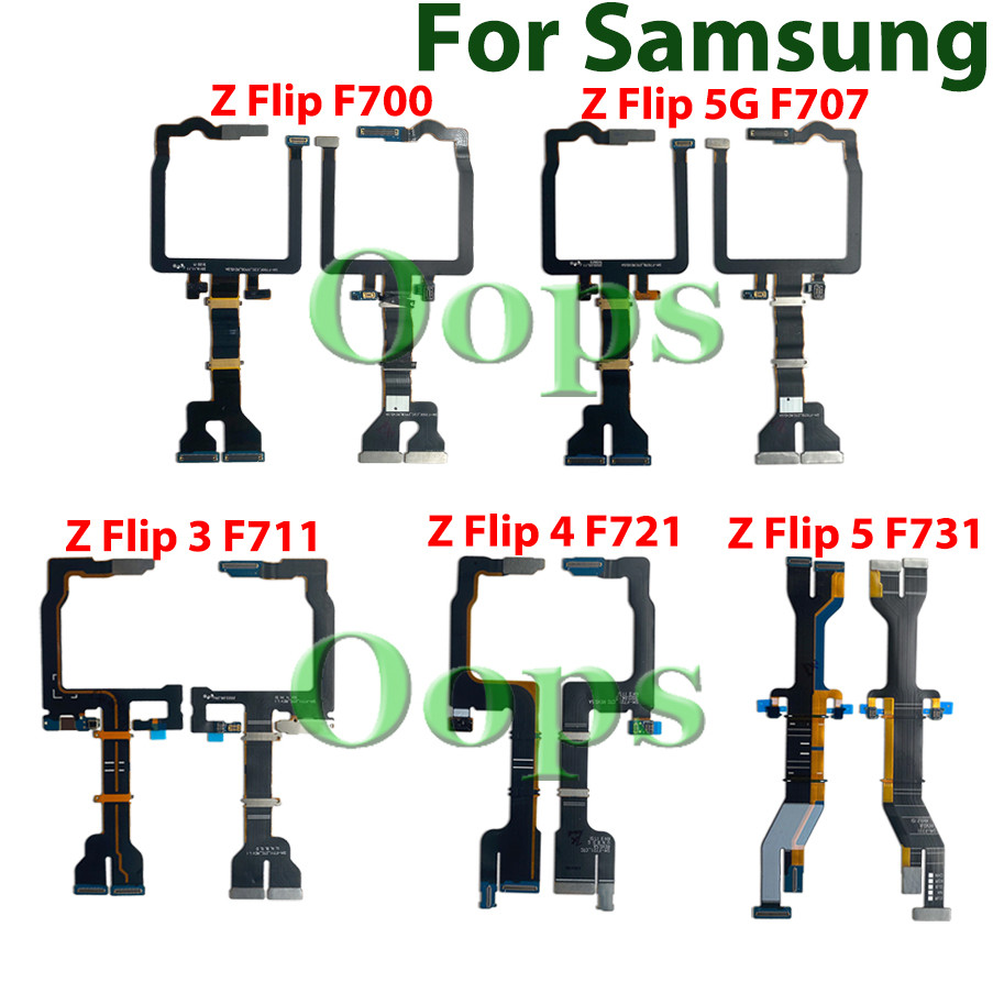 Spin Axis LCD Flex For Samsung Z Flip 2 3 4 5 F1707B F711 F721 F731 ...