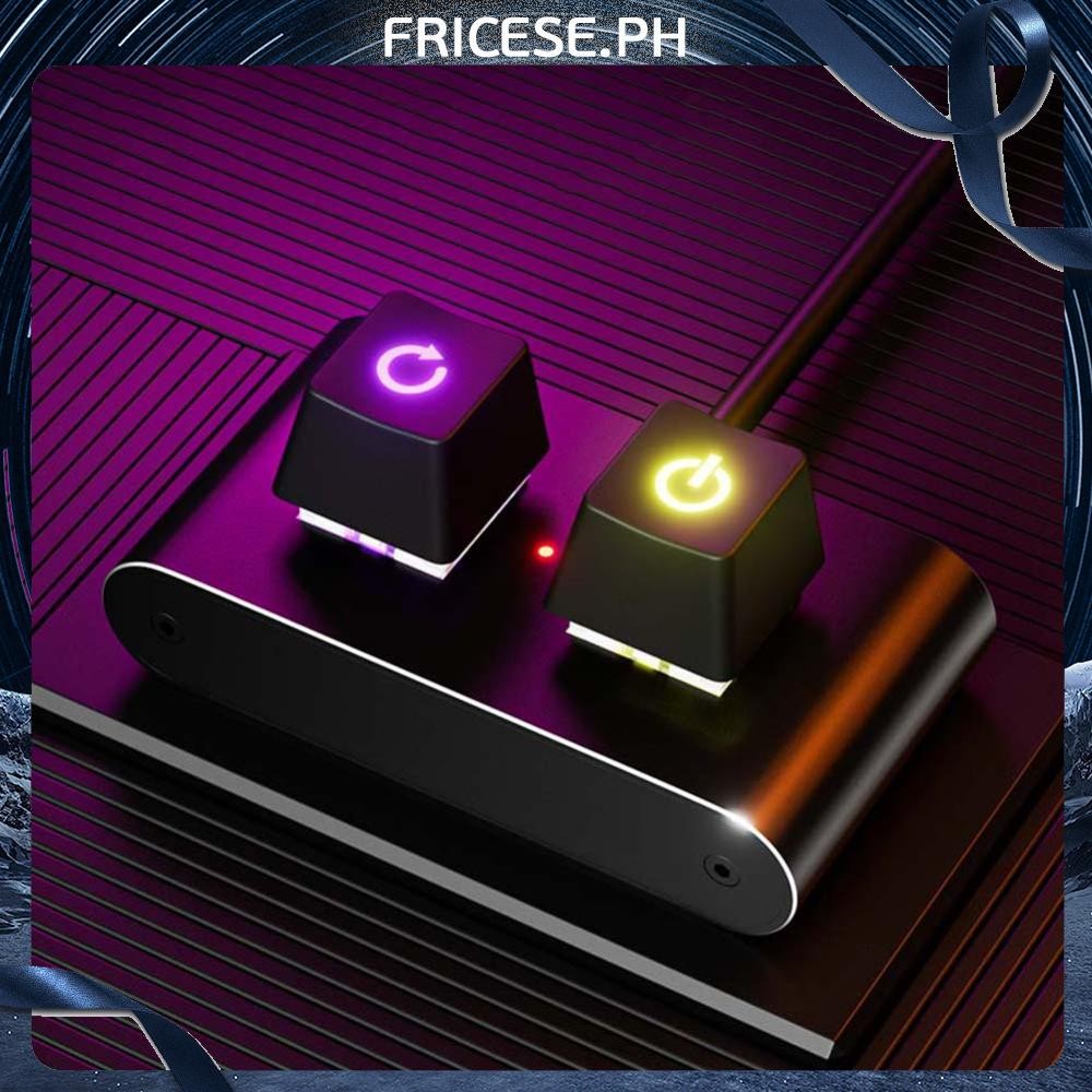 [Fricese.ph] PC Power Button with Colorful LED ON Off Reset Switch ...