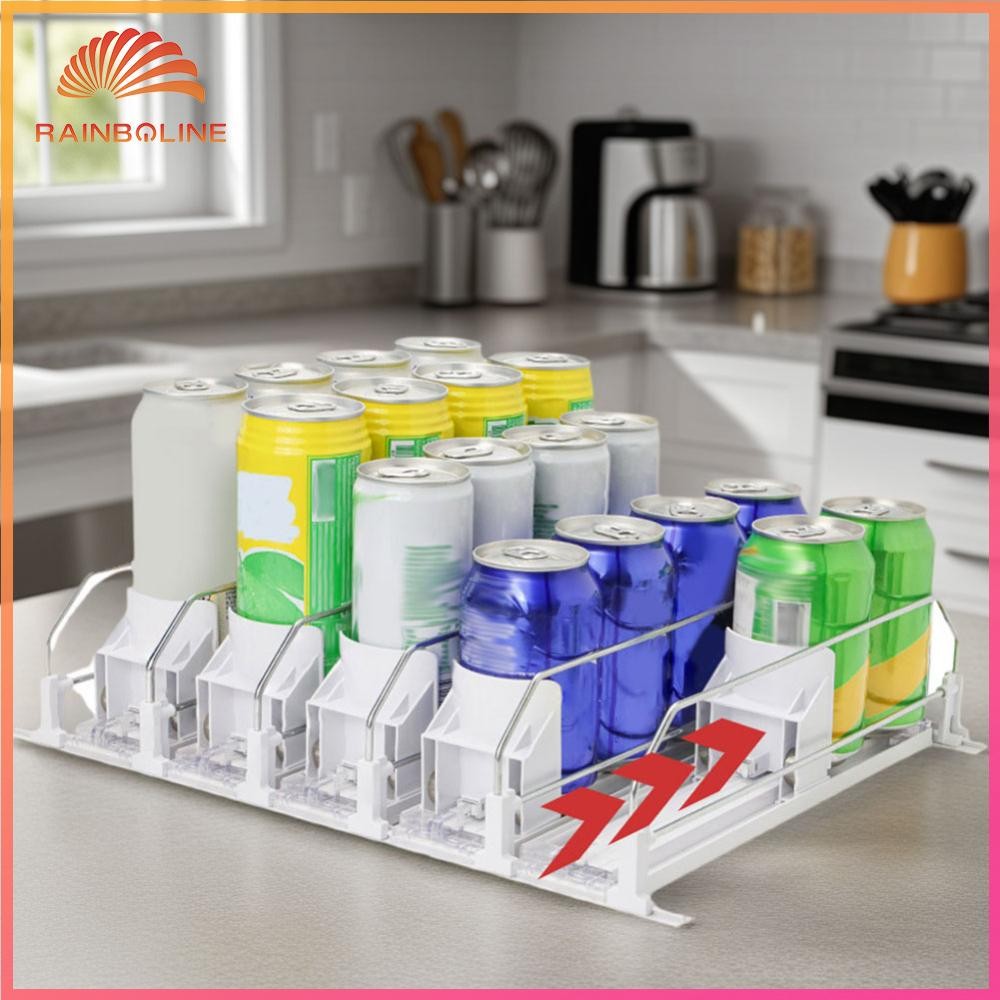 COD⭐ Drink Organizer Automatic Pusher Glide Soda Can Dispenser Self ...