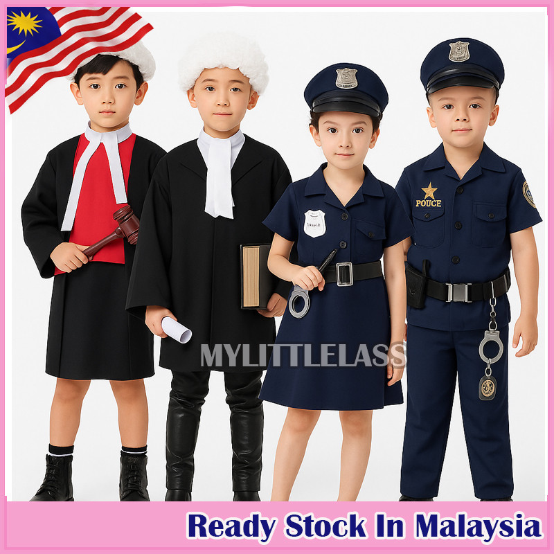 MYLITTLELASS Children’s Police Uniform Judge Lawyer Costume Roleplay ...