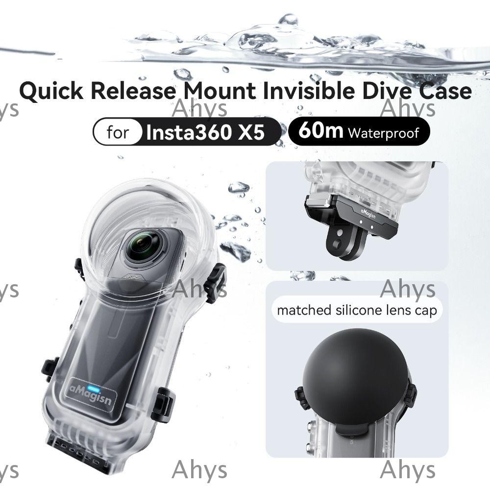 AHYS Invisible Dive , with Lens Cap Hard Waterproof , 60M Underwater ...