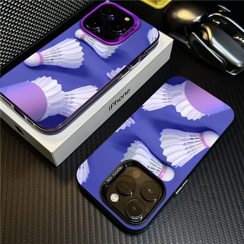 IMD Colorful silver phone case】Champion Badminton Theme Case for iPhone ...