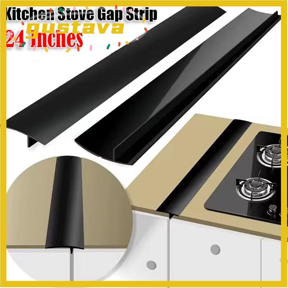 GUSTAVA Kitchen Stove Gap Strip, 24 Inches Silicone Oven Anti-spill ...