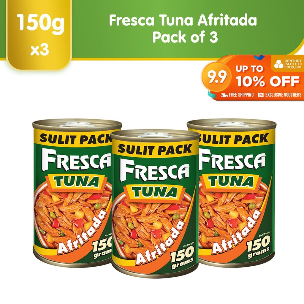Fresca Tuna Flakes Afritada 150g (Pack of 3) | Shopee Philippines