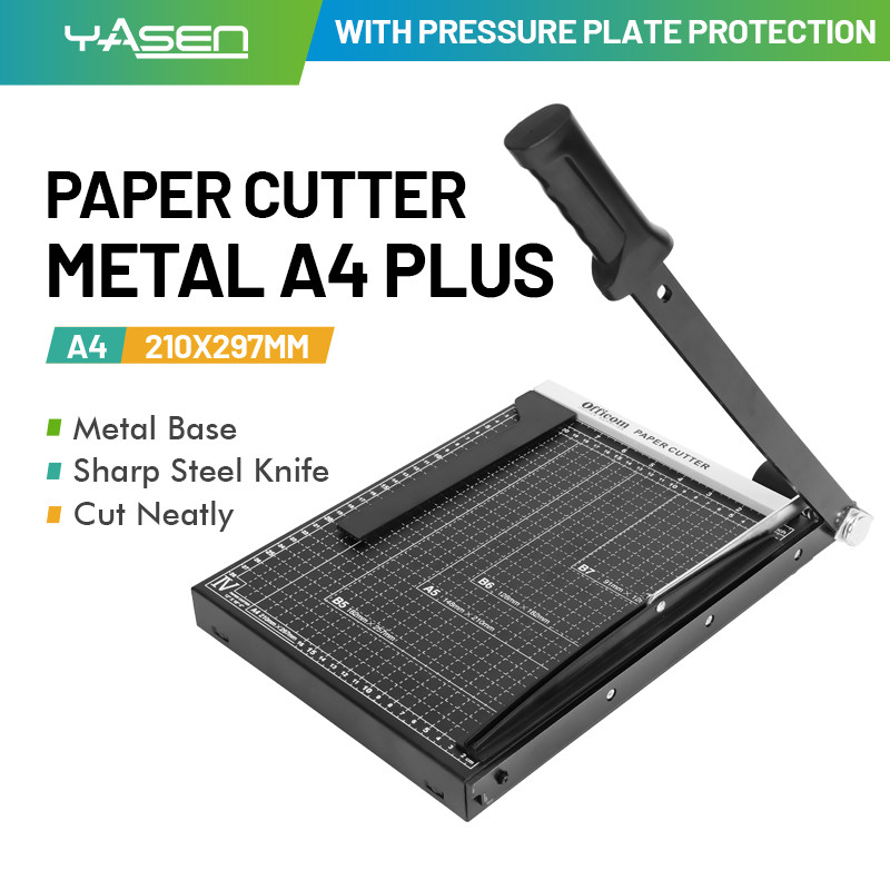 Officom Paper Cutter Metal A4 Plus For Card Stock/Photos/Scrapbooking ...