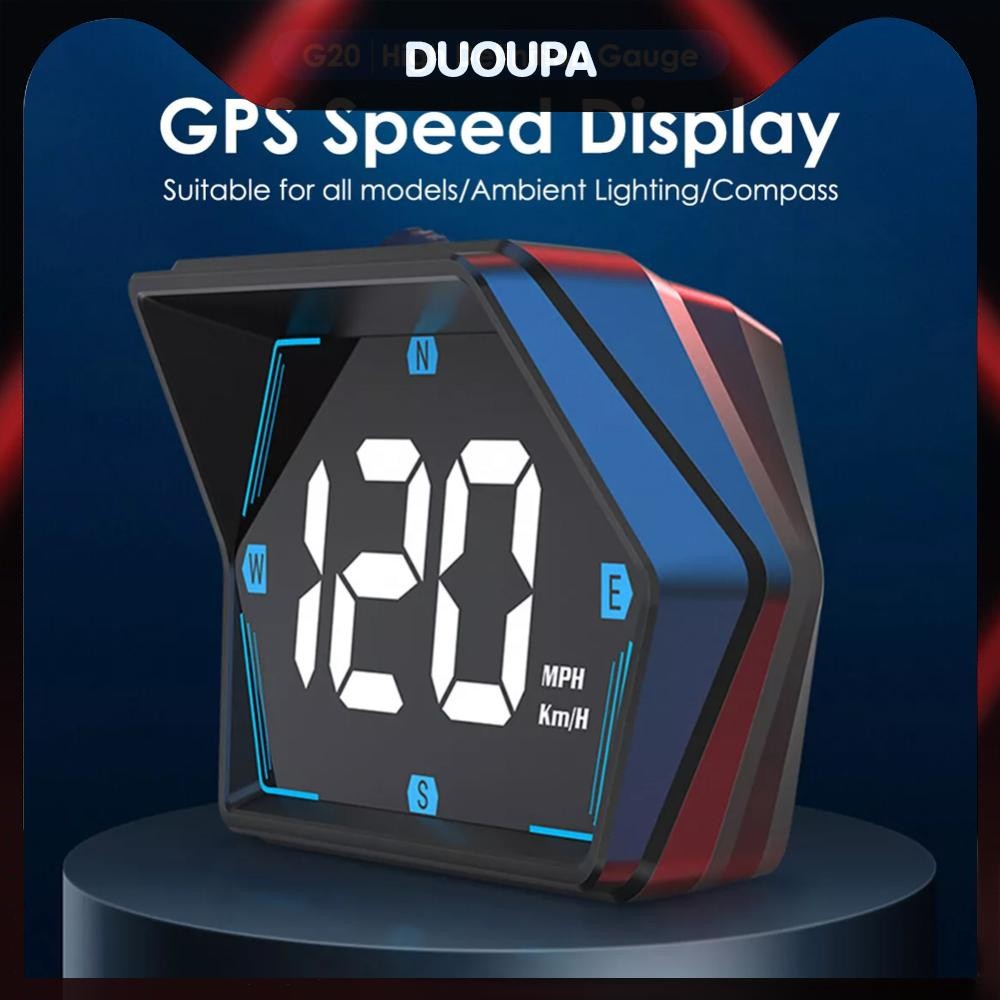 Car Digital GPS Speedometer HD LED Display Digital GPS HUD Compass GPS ...