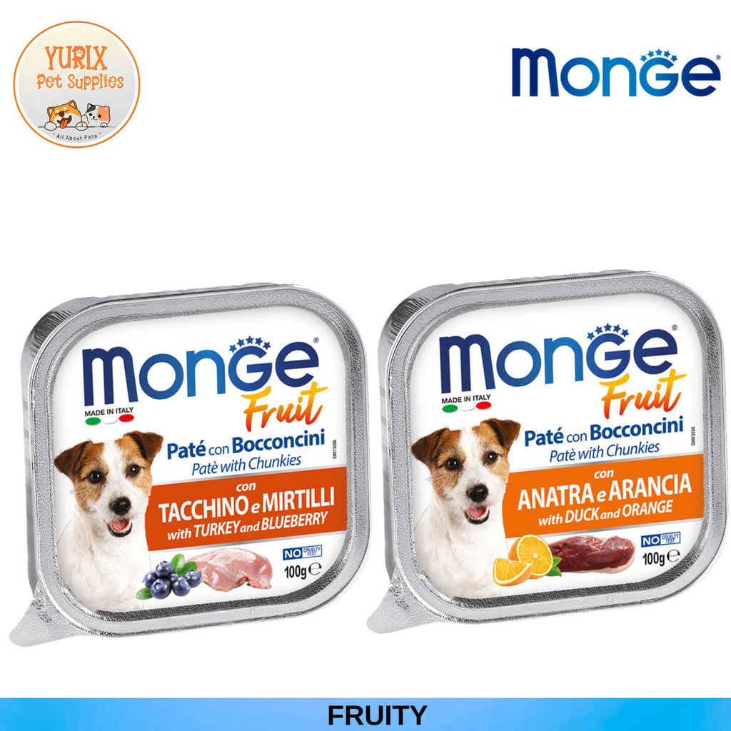 Monge Fruity Wet Food All Stages 100g | Shopee Philippines