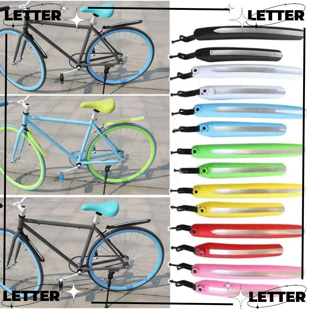 LETTER Bicycle Mudguard, Multicolor Plastic Bike Fender Wings, Durable ...