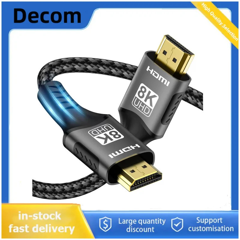 Ultra High Speed 8K HDMI 2.1 Cable 4K@120Hz 8K@60Hz 48Gbps EARC ARC ...