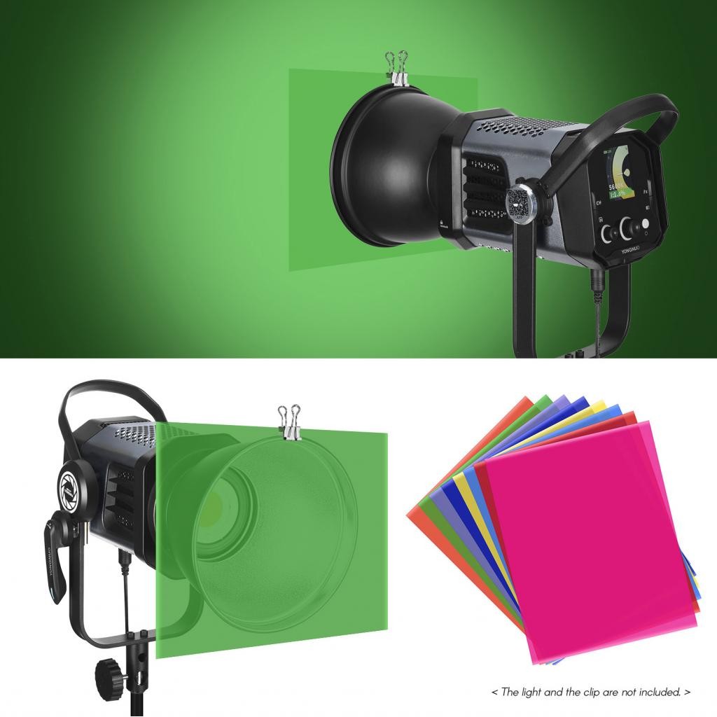 ppco-PH Andoer 8 Colours/Set Pet Transparent Gel Light Filter 50 x 40 ...