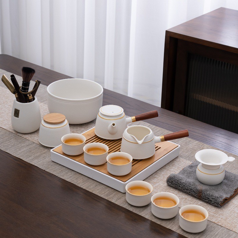 Kung Fu Tea Set Home High-End Gift Large Set Tea Set Tea Cup Teapot Tea ...