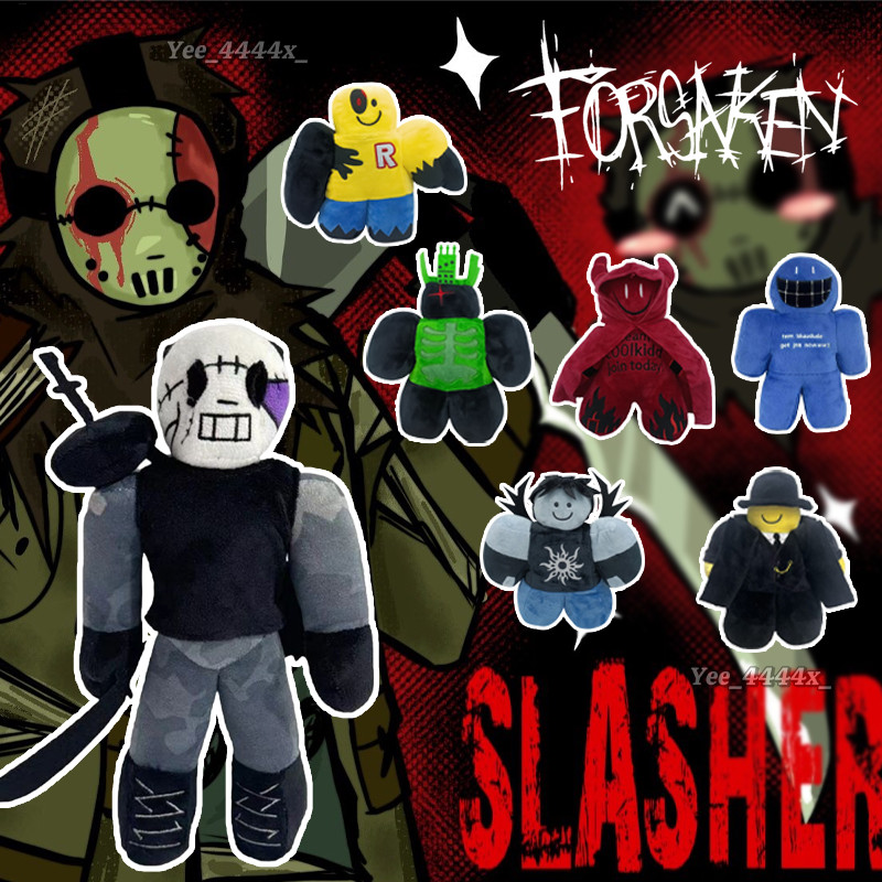 Roblox Forsaken Slasher Plush Toy Game Forsaken Figure Jason Plush Doll ...