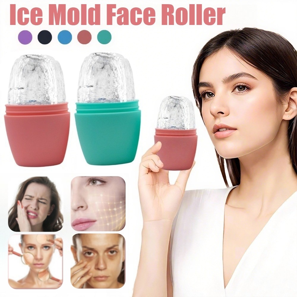 Face Roller Ice Mold Face Lift Reduce Acne Shrink Pores Massage Ice ...