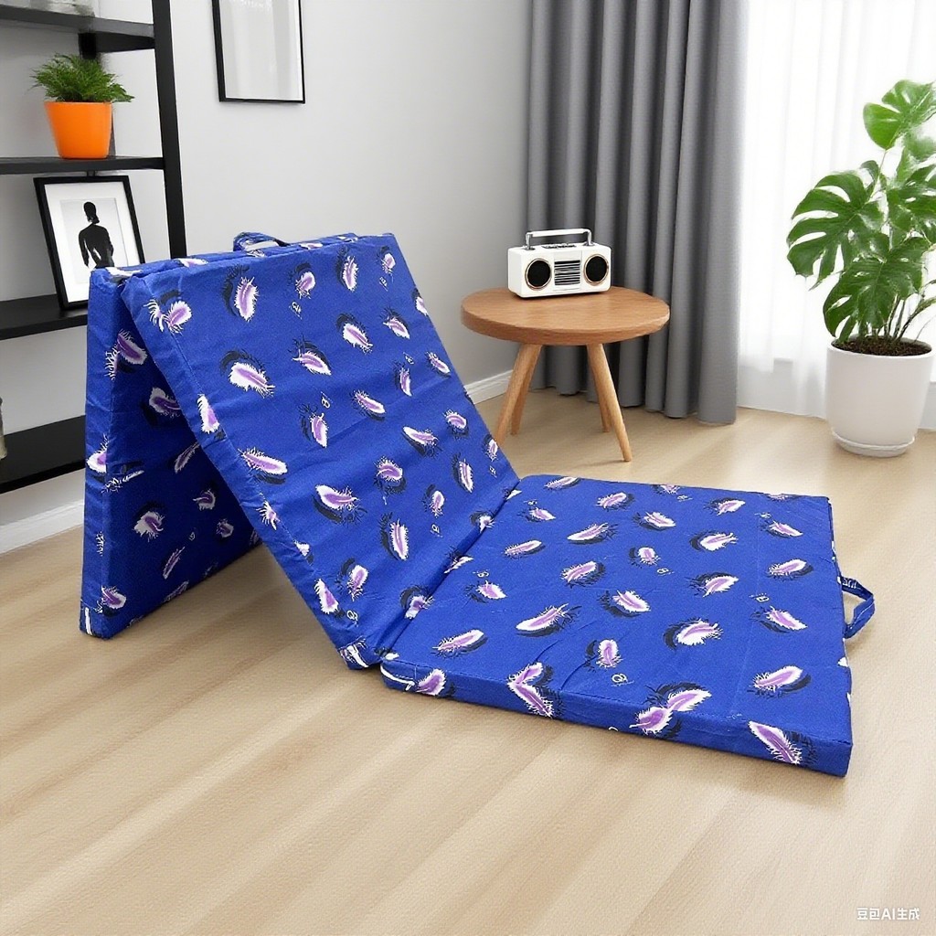 100% Original Foldable Foam Mattress 3-Fold Thick Bed with Random Cover ...
