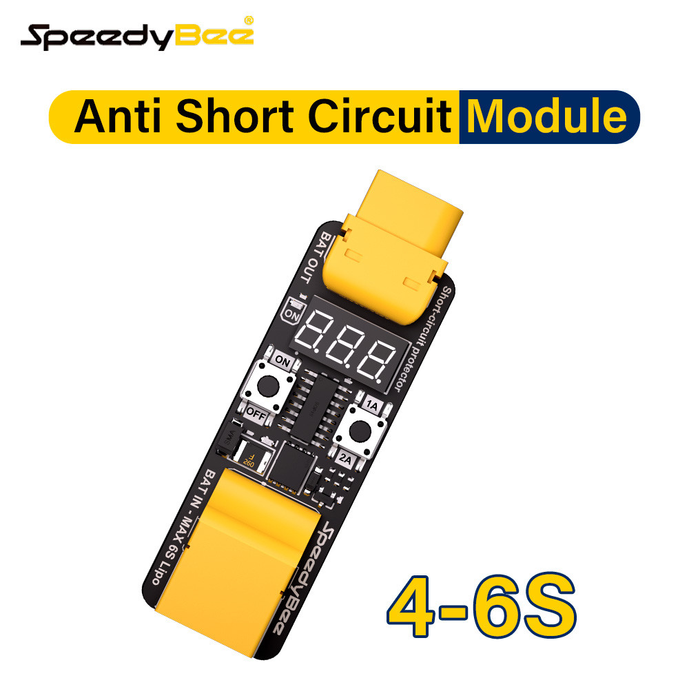 SpeedyBee Anti Short Circuit Module 4-6S 1A/2A Current for RC Flight ...