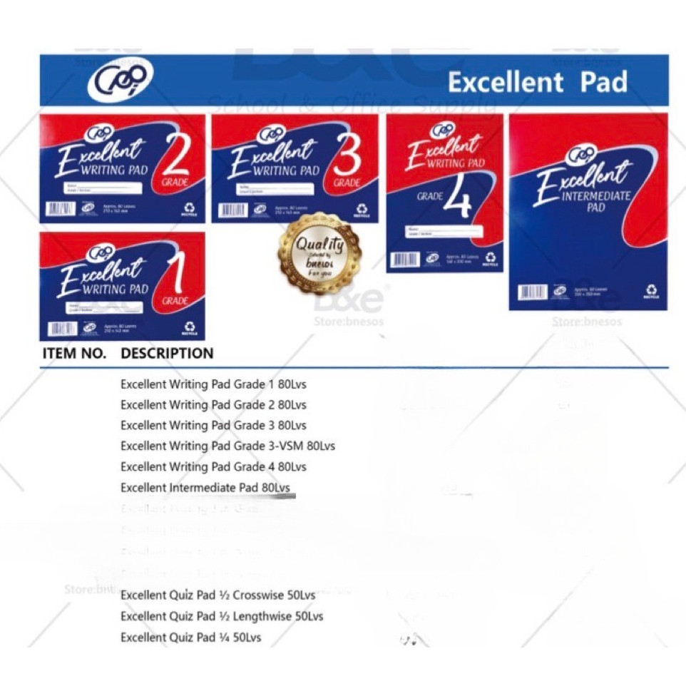 EXCELLENT PAD grade1/2/3/4, pad 1 ,1/4pad ,1/2pad(CROSSWISE &LENGTHWISE ...