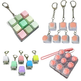 Mechanical Keyboard Keycap Decompression Keychain Clicker Fidget Toy ...