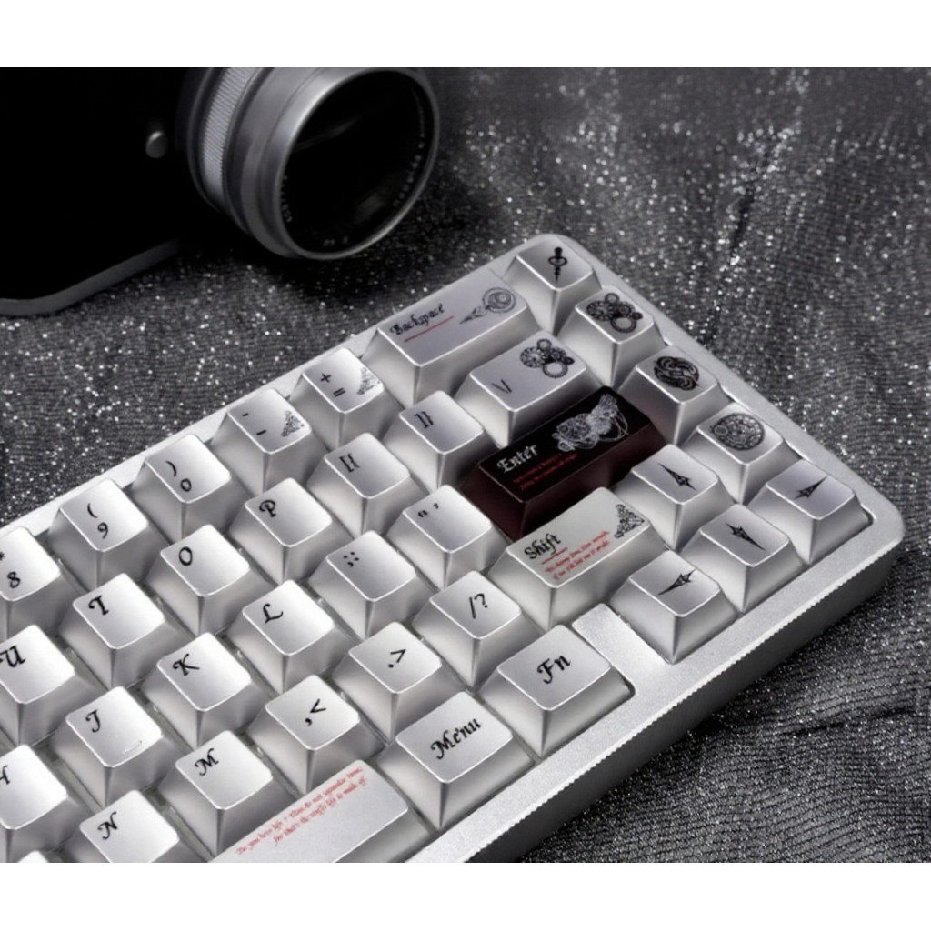 Time PBT Keycaps - Height, Metal Texture Full Set for 68/87/108/ATK68 ...