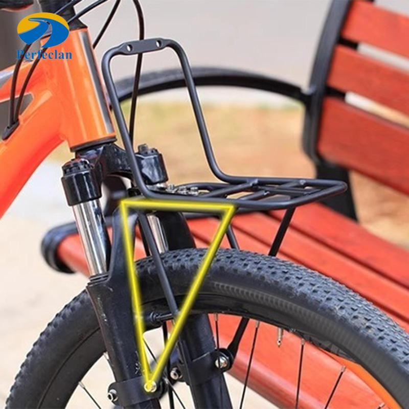 Perfeclan Front Bike Rack Bike Luggage Cargo Rack Carrier Practical ...