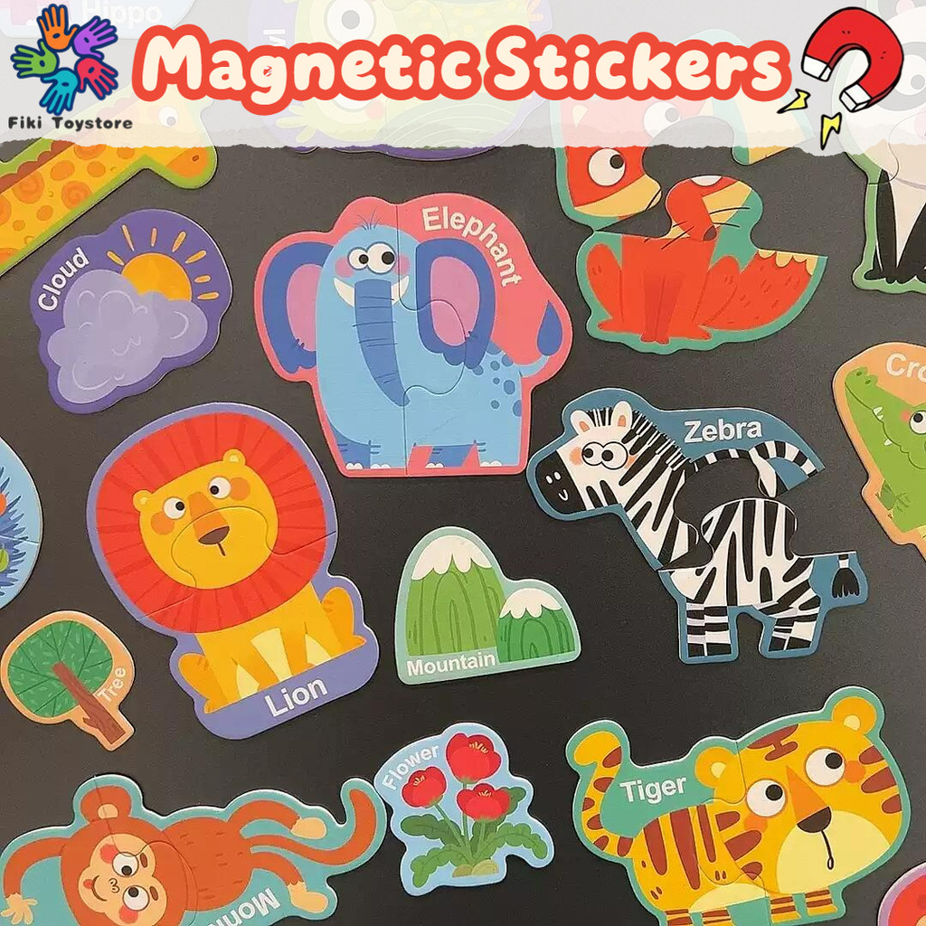 Kids Magnetic Learning Alphabet Letters Fridge Magnets Animal ...