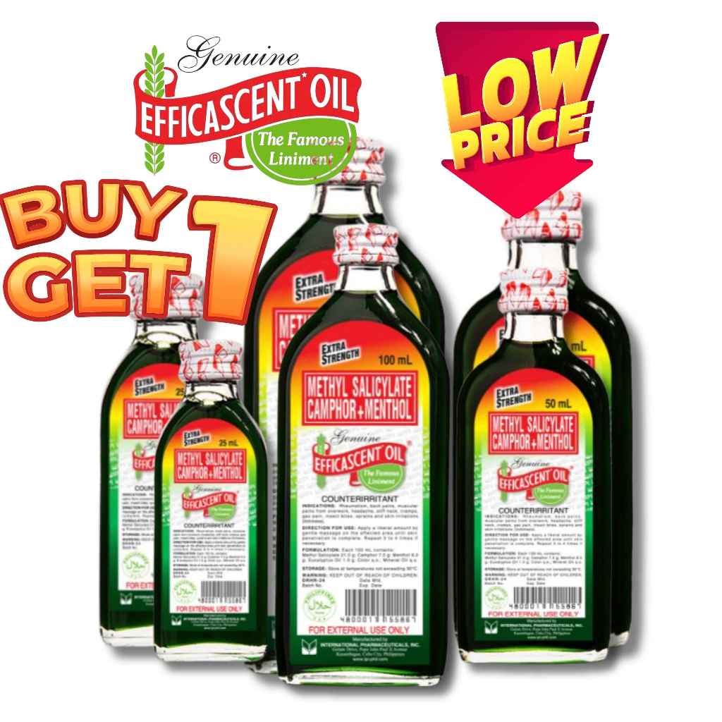 Efficascent oil extra strength Buy 1 Get 1 | Shopee Philippines