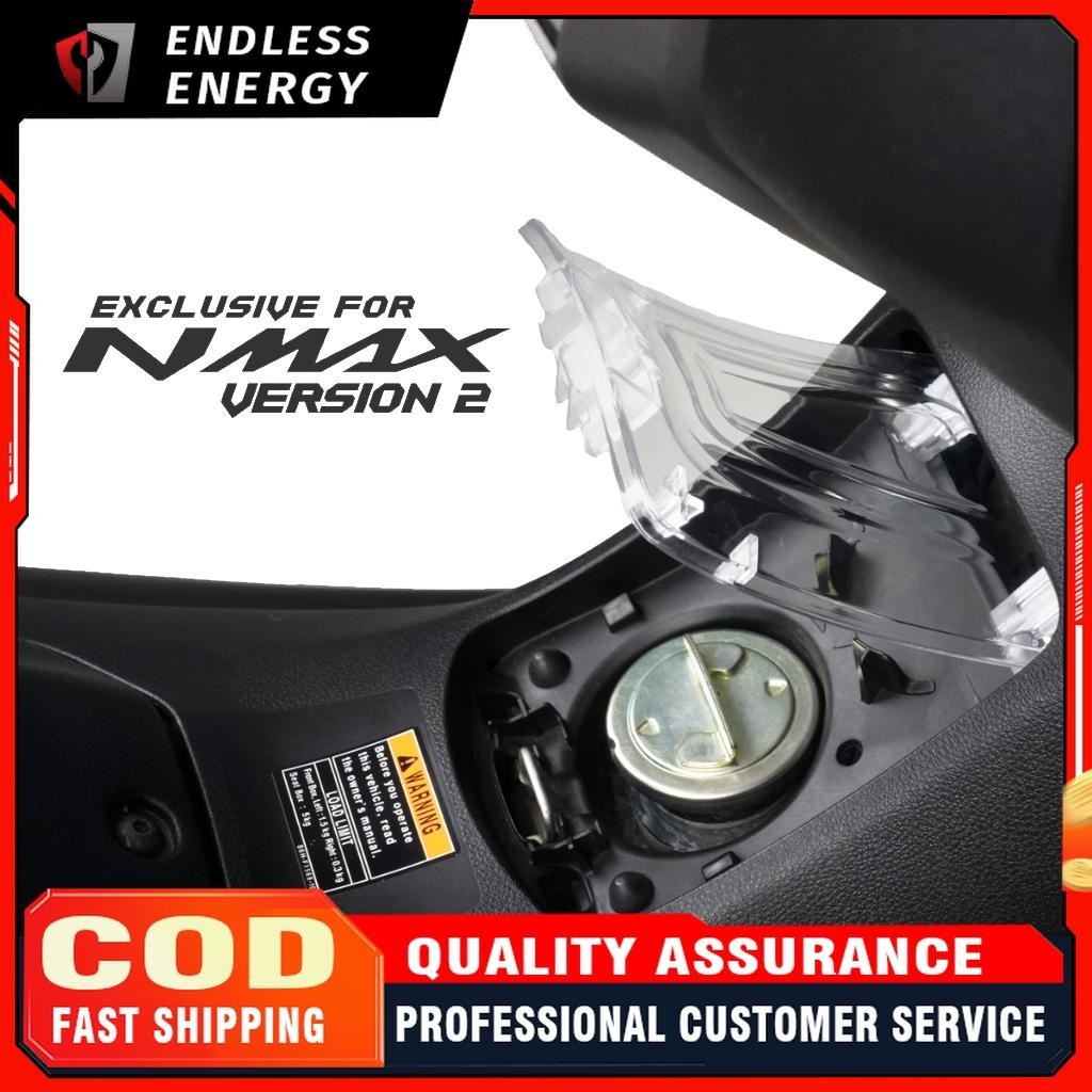 Nmax V2/V3 Gas Tank Cover Trasparent Carbon ABS Plastic Easy Install ...