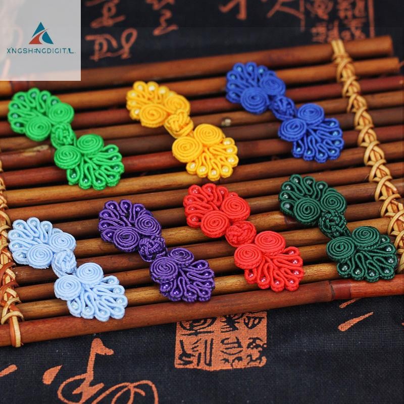 ZJPG> 10Pcs Nylon Buttons Chinese Knot Button Chinese Handmade ...
