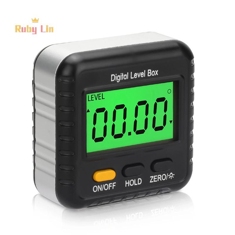 Ruby Lin Mini Level Box Digital Inclinometer Magnetic Angle Gauge Meter ...