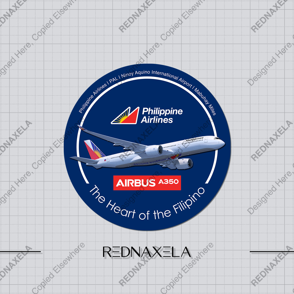 Philippine Airlines Aircraft Vinyl Sticker Model Airbus A350 Waterproof ...