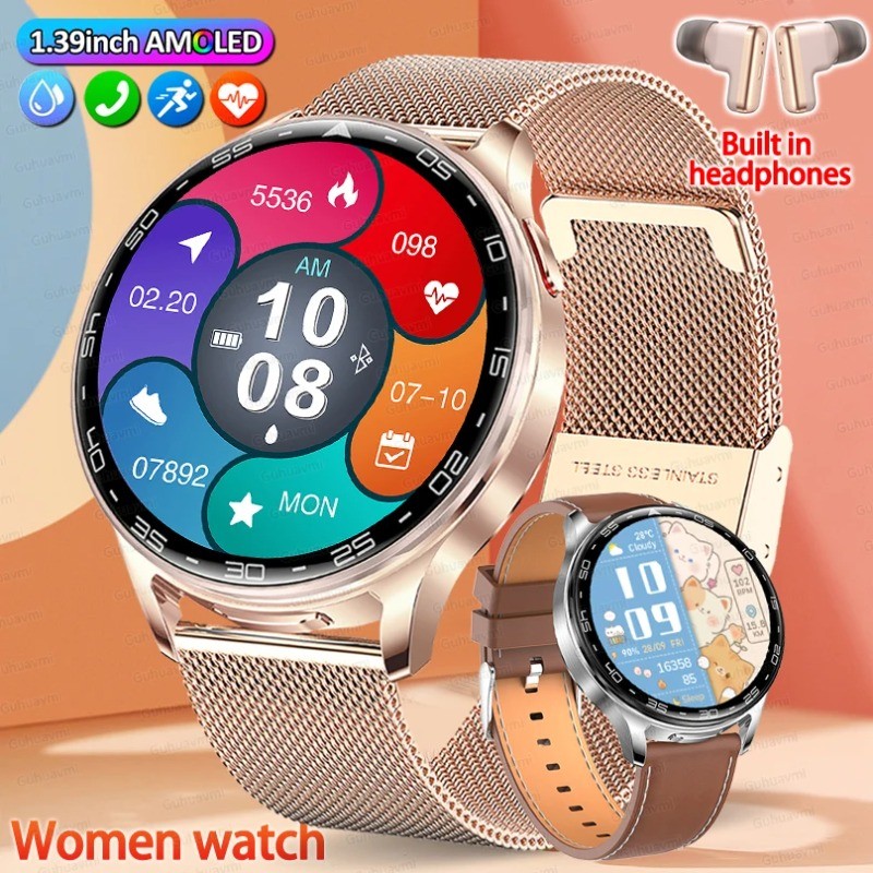 New Man Women Smart Watch TWS Headset Two In One Wireless Bluetooth ...