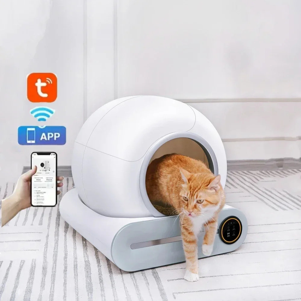 Large Space Self Cleaning Cat Automatic Litter Box Wi-fi Enabled Smart ...