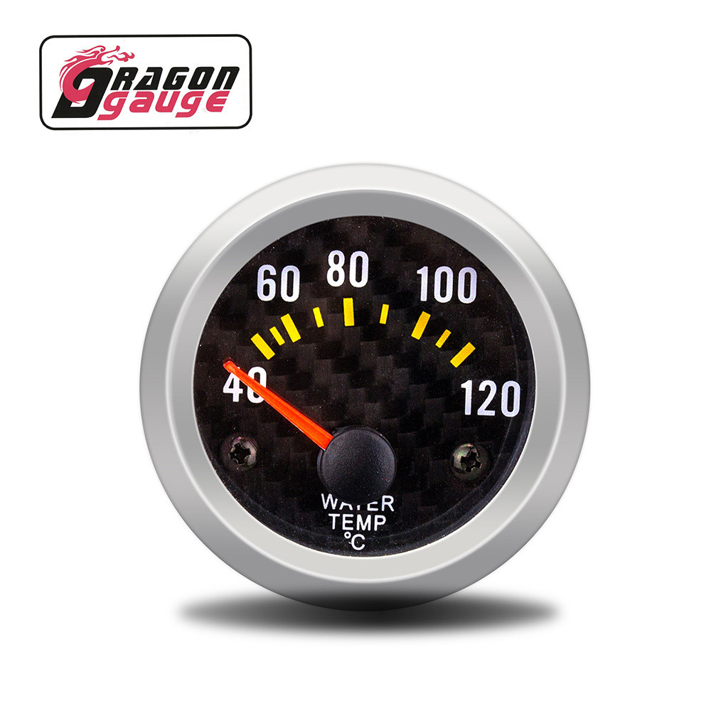 Car Modified Instrument Carbon Surface Water Temperature Gauge Modified ...