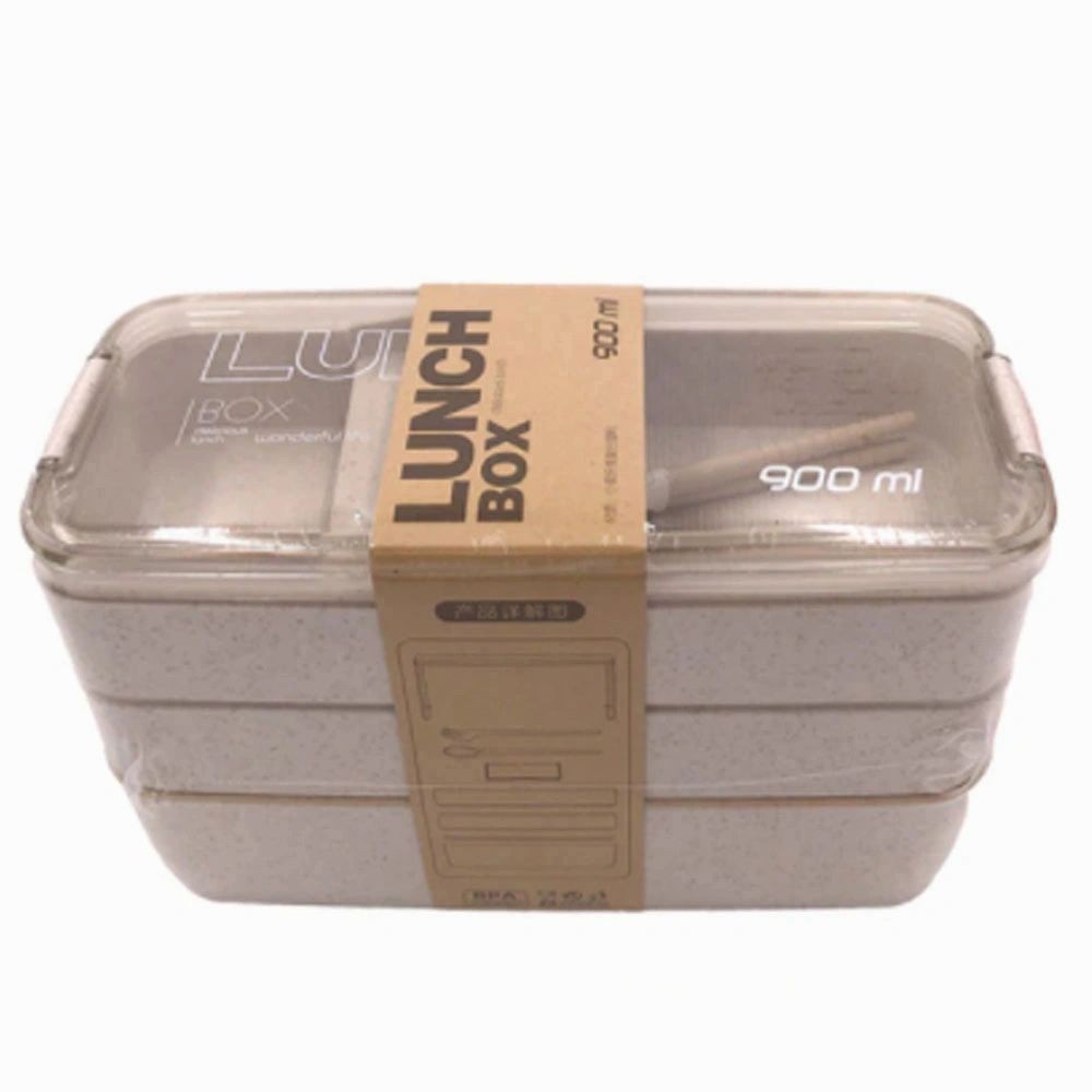 Eco-Friendly Wheat Straw Lunch Box (900ml) | Shopee Philippines