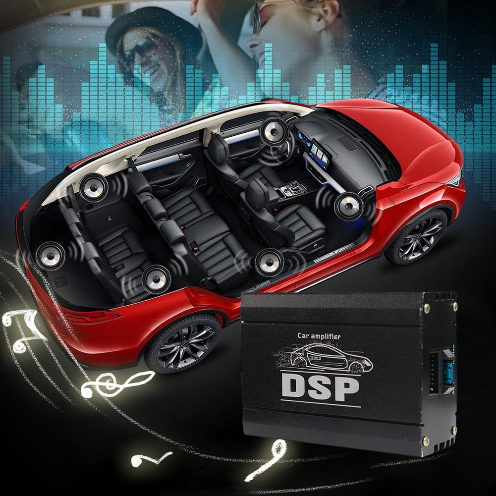 Car DSP Digital Audio Processor 4 In 6 Out DSP Car Power Amplifier Car DSP Amplifier for Car ...