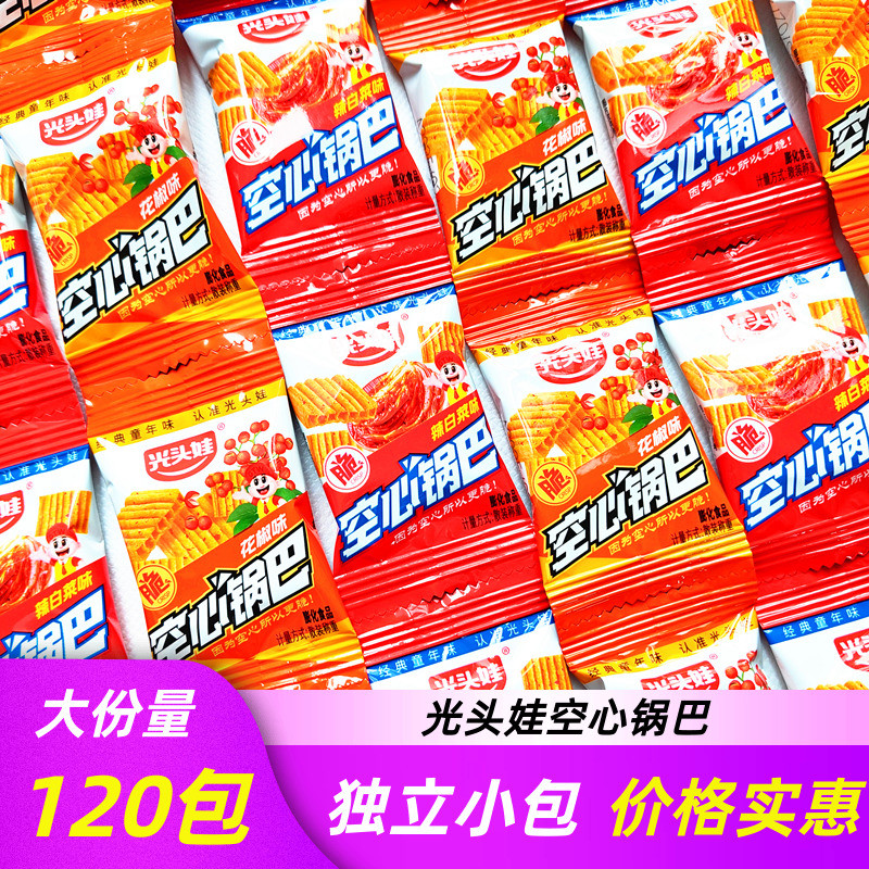 Bald Baby Hollow Pot Spicy Cabbage Flavor Sichuan Pepper Pot Puffed ...