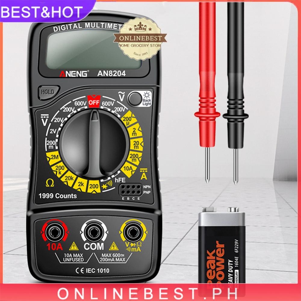 Palm Digital Multimeter AC/DC Voltage DC Current Meter High Precision ...