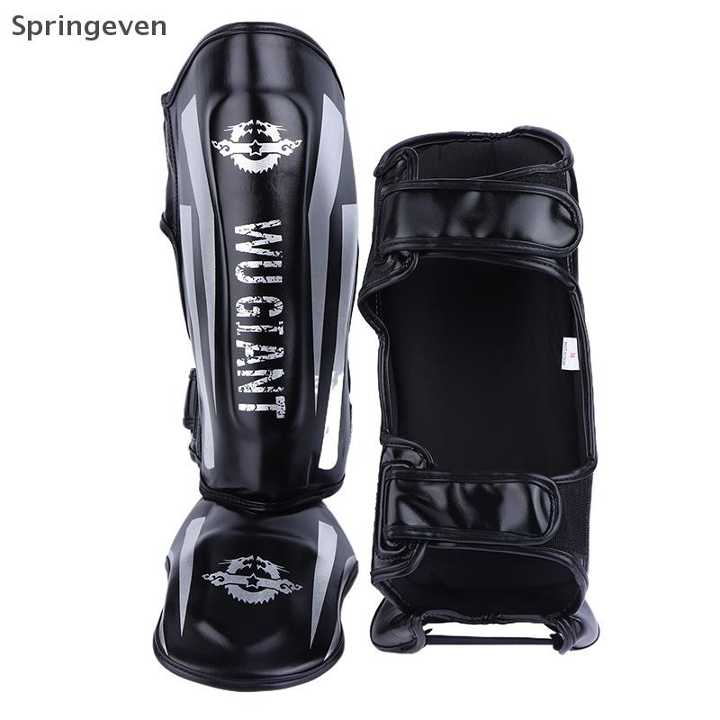 [Springeven] 1Pair Kickboxing Boxing Shin Guard Pads Muay Thai Martial ...