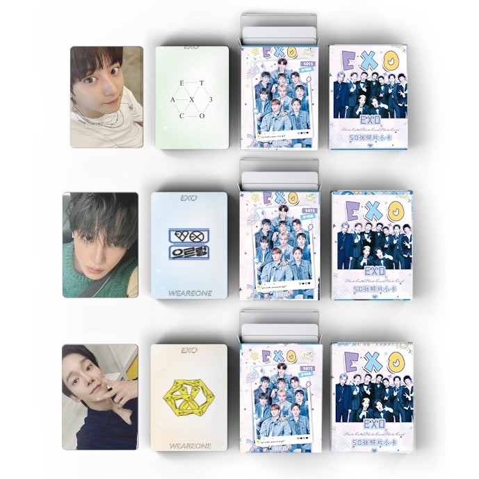 55pcs/box EXO Photocards 2024 EXO FAN MEETING ONE 7th Album EXIST CREAM ...