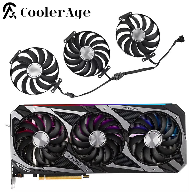 95MM CF1010U12S Video Card Cooler Fan For ASUS ROG STRIX RTX 3070 3080 ...
