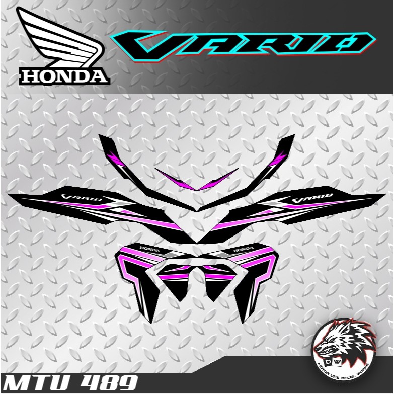 CLICK 125 V3 DECALS ( VARIO SPLATTER )【WITH FREEBIES】 easy install ...